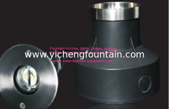 SS316 Underwater Fountain Lights With Plastic Niche 1x3W LED IP68 supplier