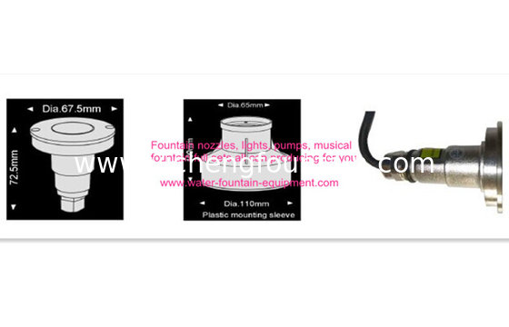 SS316 Underwater Fountain Lights With Plastic Niche 1x3W LED IP68 supplier