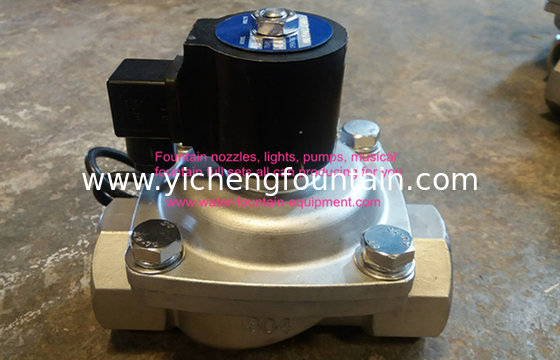 SS304 IP68 Two Ways Solenoid Valve Water Fountain Equipment DC24V Underwater Type supplier