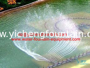 Customized Seagull Wave Water Fountain Equipment Outdoor Music Type With Stand supplier