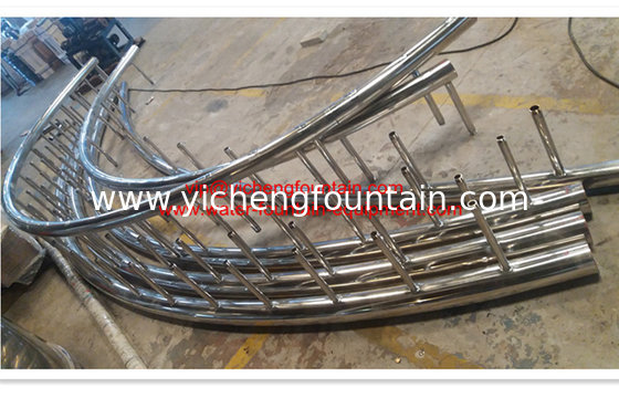 Stainless Steel Water Fountain Equipment Spray Ring Pipe Base Any Inchs supplier
