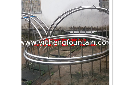 Stainless Steel Water Fountain Equipment Spray Ring Pipe Base Any Inchs supplier
