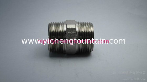 Stainless Steel NPT BSP Two Sides Male Thread Connector For Fountain Frame DN15 - DN200 Pipe Nipple supplier