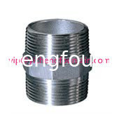 Stainless Steel NPT BSP Two Sides Male Thread Connector For Fountain Frame DN15 - DN200 Pipe Nipple supplier