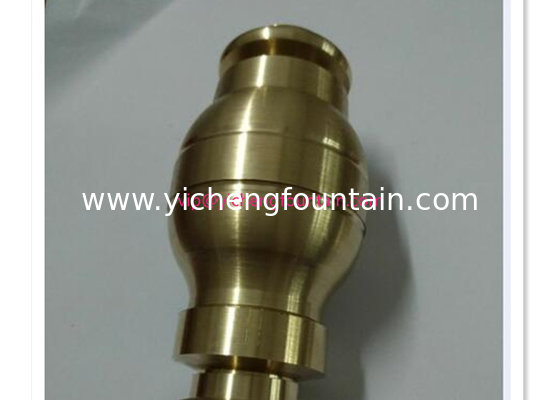 Chrome Brass Adjustable Straight Spray Foam One Inch Fountain Nozzles For Ponds supplier