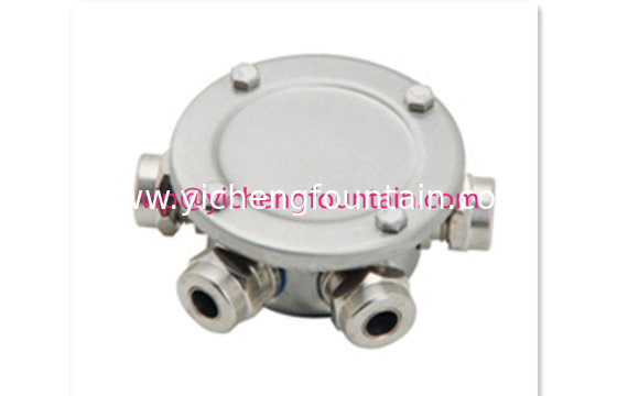 Waterproof Underwater Led Fountain Lights Stainless Steel Junction Box With Different Size Joints IP68 supplier
