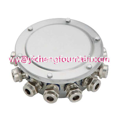 Waterproof Underwater Led Fountain Lights Stainless Steel Junction Box With Different Size Joints IP68 supplier