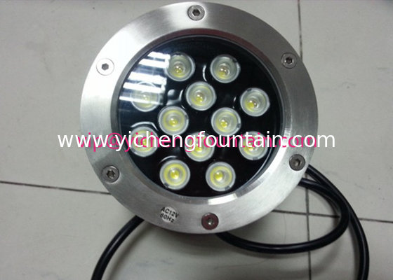 36W Warm White Outdoor LED Underwater Fountain Lights IP68 With Stand 160mm Diameter supplier