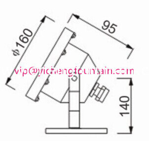 36W Warm White Outdoor LED Underwater Fountain Lights IP68 With Stand 160mm Diameter supplier