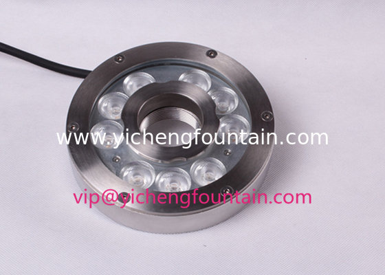 316SS LED Underwater Fountain Lights Waterproof IP68 6W 9W RGB Color Changing supplier