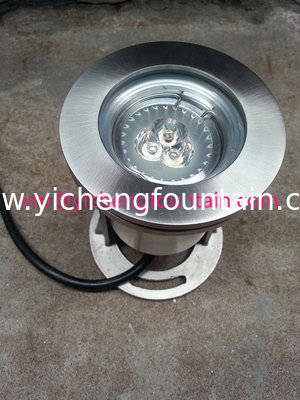 12V/24V Stainless Steel Underwater Fountain Lights MR16 Bulb / LED 3W RGB Color Changing IP68 supplier