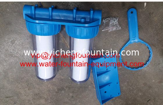 10 inch Under Sink Plastic Water Purifier Of Pool Fog Machine Without Electricity 2 Double Stages supplier