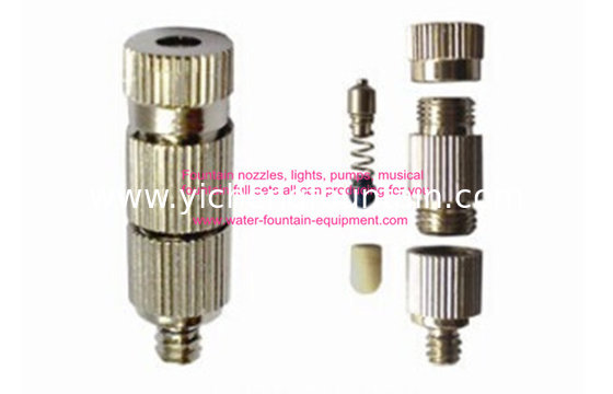 Brass High Pressure Cooling Nozzle Pond Fog Machine For Cold Fog System 0.30mm supplier