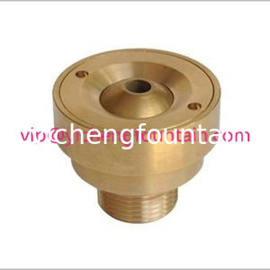 Adjustable Dry Straight Spray Fountain Nozzle Brass Material DN25 Connection Size For Floor Fountains supplier