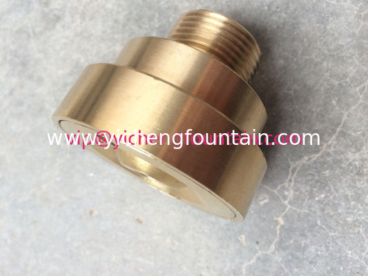 Adjustable Dry Straight Spray Fountain Nozzle Brass Material DN25 Connection Size For Floor Fountains supplier