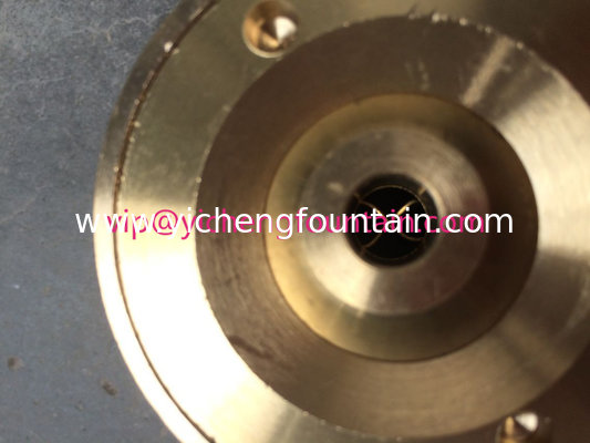 Adjustable Dry Straight Spray Fountain Nozzle Brass Material DN25 Connection Size For Floor Fountains supplier