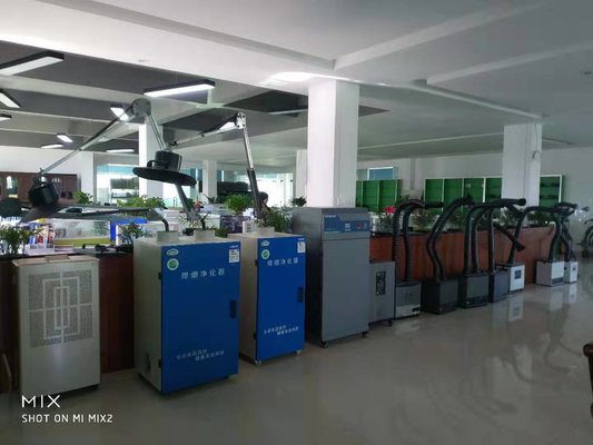 Cheap price  Smoke purifier single head and double head filter machine blue gray color supplier