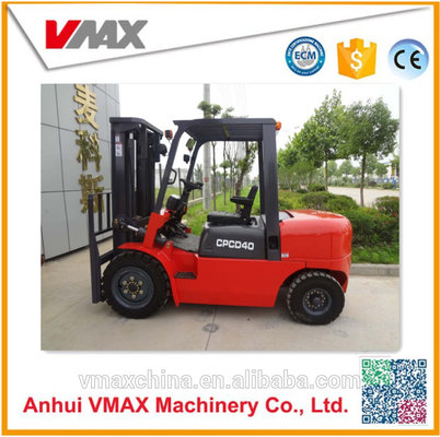 Vmax 4 ton diesel engine power pullet forklift truck CPCD40 with free toolbox