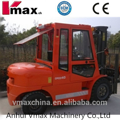 Vmax 4 ton diesel engine power pullet forklift truck CPCD40 with free toolbox