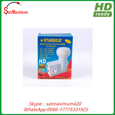 Full HD 1080P Digital ready STARGOLD Ku band twin output LNBF