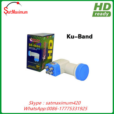 KU Band LNB Quad 0.1dB Universal Linear 4 Port HD Ready Digital Satellite LNBF