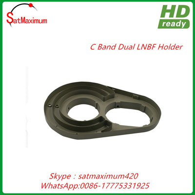100% aluminium c band mulitfeed LNB holder fixed 2pcs c band LNBF