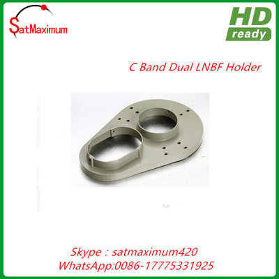 100% aluminium c band mulitfeed LNB holder fixed 2pcs c band LNBF