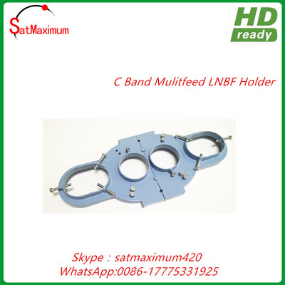 100% Aluminium C band Mulitfeed LNB holder for Fixed 4 LNBF