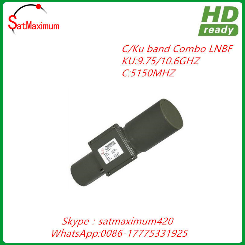 High gain Low noise Ku band standard 10.75GHZ CKU combo LNBF for USA market