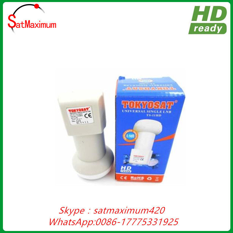 satellite digital ready Ku band dual polarity single output universal 9750/10600MHZ LNBF