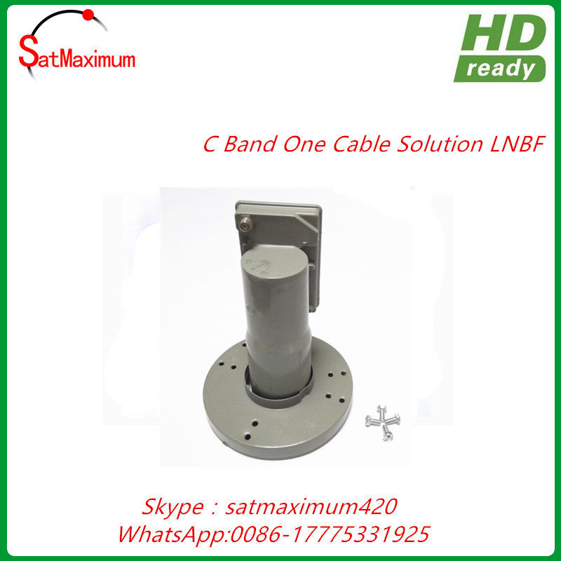 2017 Hot sales Strong Signal Quality C band one cable Solution LNBF with High Gain Low Noise Figure