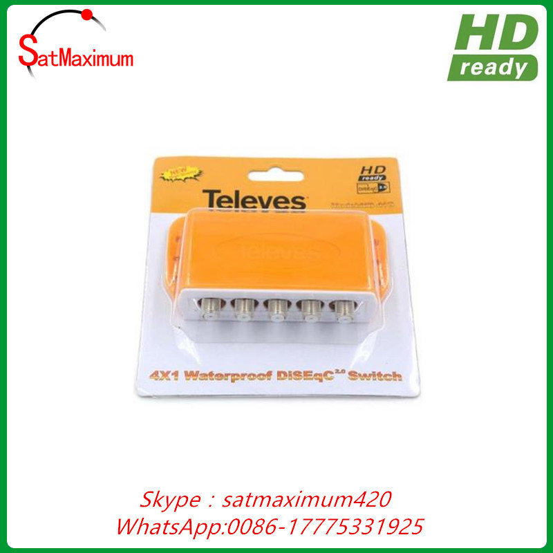 waterproof Televes diseqc Switch 4X1 Satellite FTA LNB with Blister packaging
