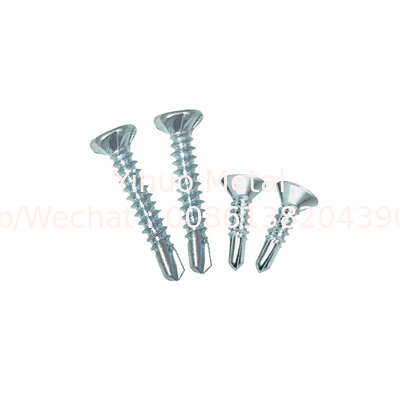 White Zinc plated Counersunk Self drilling screw  in C1022a material
