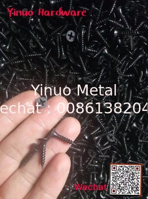 Black / Grey Phosphate Drywall Screw Fine / Coarse Thread C1022A Material 3.5x25mm