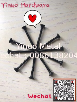 China Factory C1022A Black Phosphate Drywall Screws Chipboard Screws 6x25mm