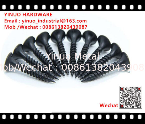 China MFG C1022A Grey Phosphate Fine Thread Drywall Screws 6x25mm