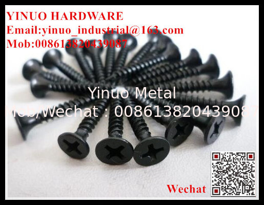 Black Phosphate Fine Thread Drywall Screws 6x19