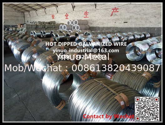 China Supplier Higy Quality Hot Dipped Galvanized Iron Wire Q195 Material 2.5mm