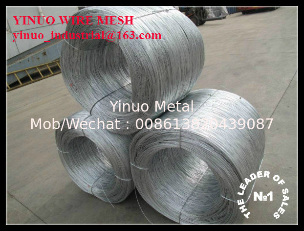 Electro / Hot Dipped Galvanized Steel Wire Factory Q195 1.00MM 10KGS/COIL