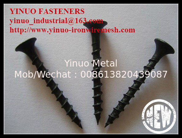 M6 X 19MM C1022 Black Drywall Screw 1000pcs/small color box