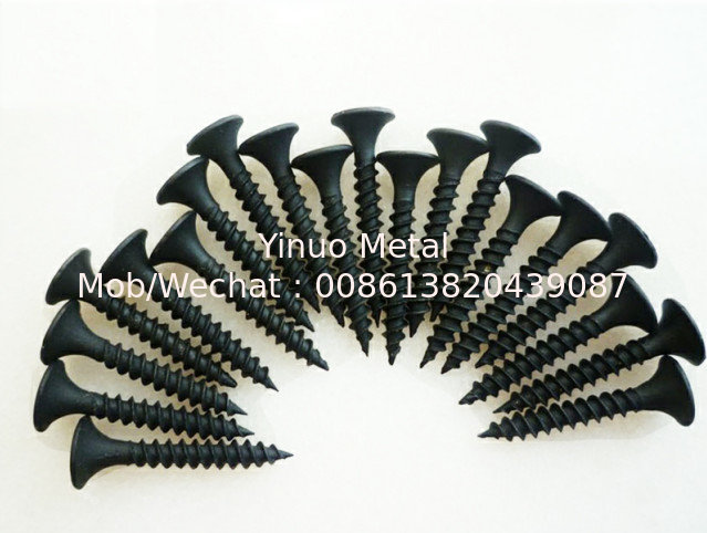 3.5mm Dia Drywall Screw with Black/Grey Phosphate Finish and Can Be Customized Size