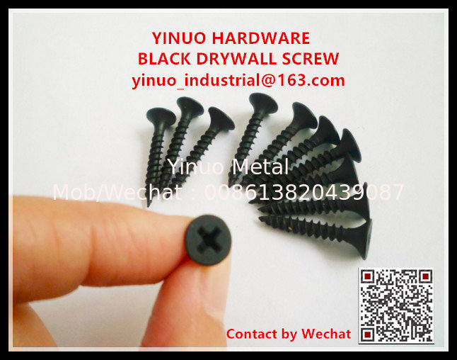 High quality black fine thread drywall screw manufacturer Bugle Head drywall Screw 3.5x25mm