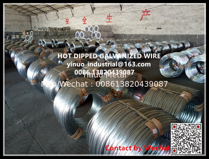 China Supplier Higy Quality Hot Dipped Galvanized Iron Wire Q195 Material 2.5mm