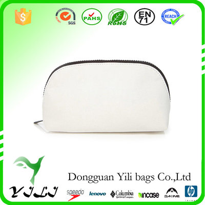 Clear Vinyl Zippered Cosmetic Bag Carry Case Travel Makeup
