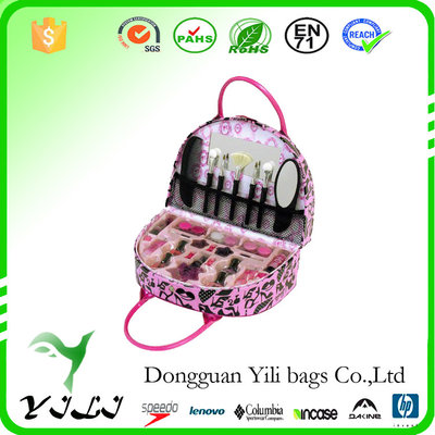 Makeup bag with separate compartment for your eye brushes or eye/lip pencils
