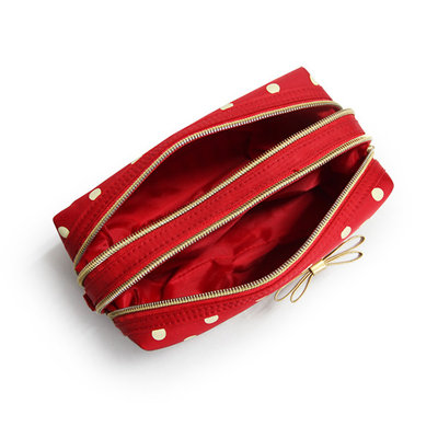 Cosmetic travel bag, made of polyester material, portable,OEM welcomed