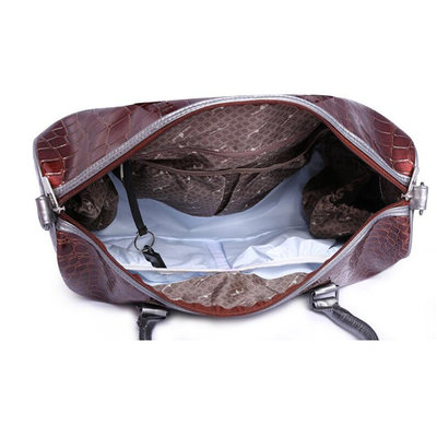 Leather diaper bag,made of good PU leather,For mother on the go,portable,OEM welcome