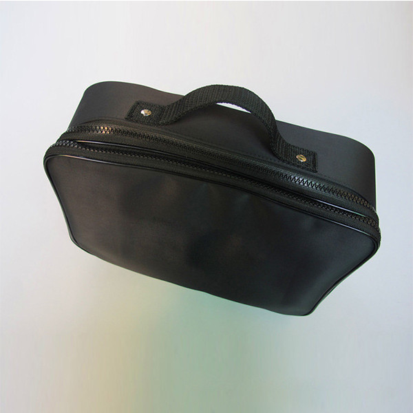 Custom cosmetic bag, made of polyester and mesh material, portable, OEM welcomed
