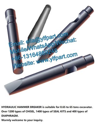V2500 v3500 v4500 chisel flat tool for montabert hydraulic breaker XL2600 XL1900 excavator hammer parts V45 V55 V53 moil