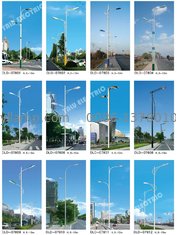 China 10m Q235 steel single arm and double arm conical hexagonal octagonal polygonal street light pole supplier